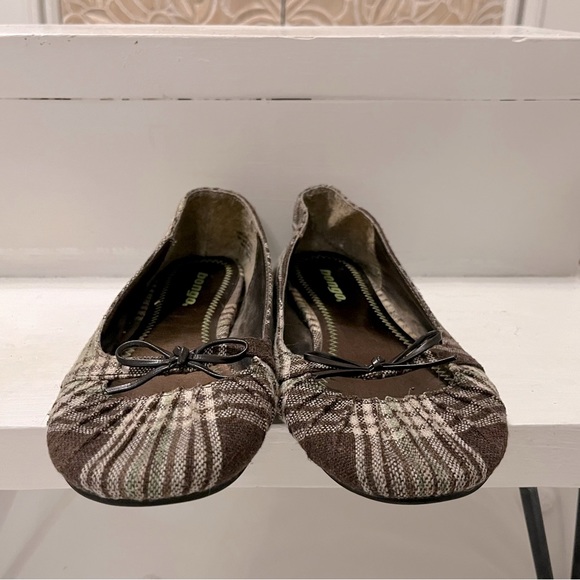 BONGO | Shoes | Bongo Fabric Checked Ballerina Flats | Poshmark